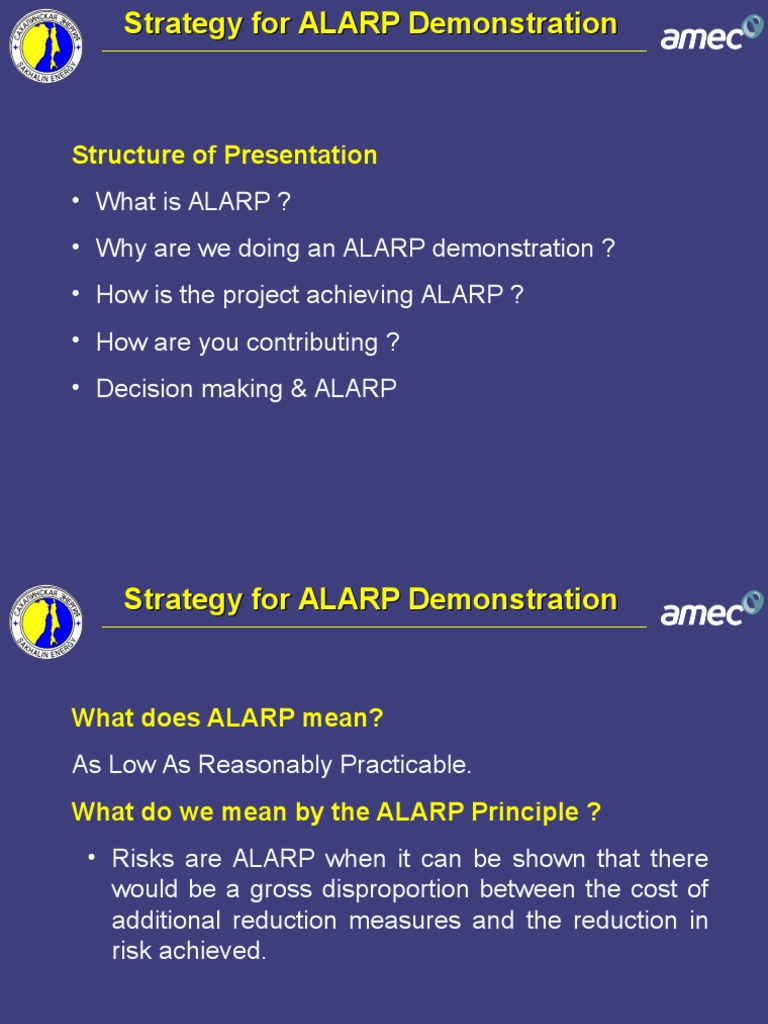 ALARP Demo For Lead Engineers | PDF | Risk | Safety