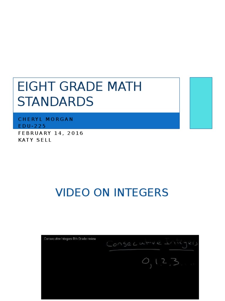 8th Grade Math: Arizona Standards | PDF