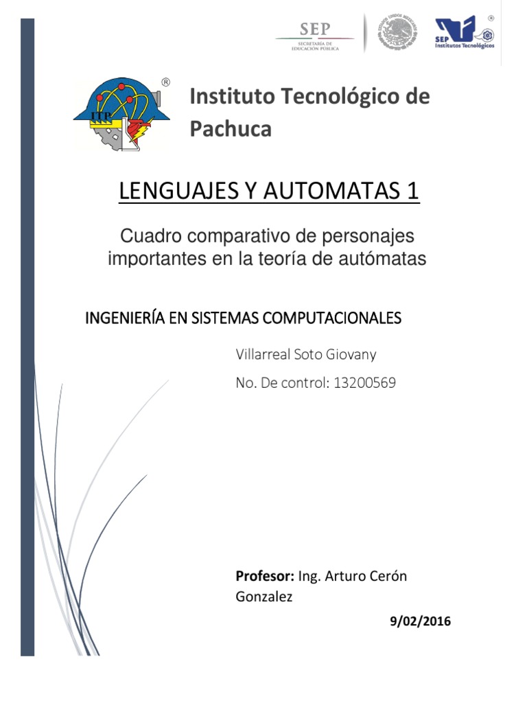 Cuadro Comparativo | Descargar gratis PDF | Teoría de la computabilidad | Teoría de la ...