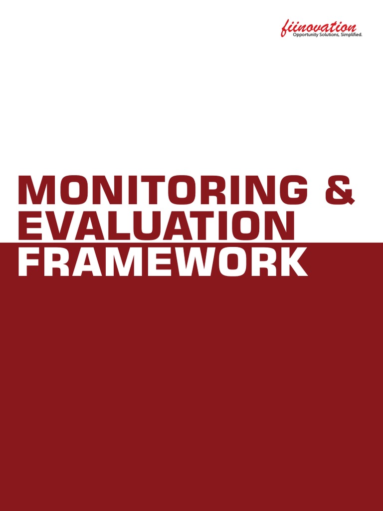 Monitoring & Evaluation Framework - Fiinovation | PDF | Corporate ...