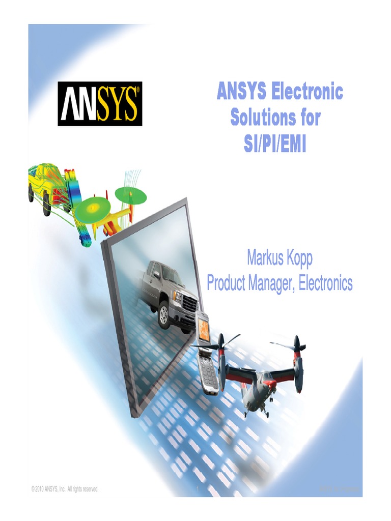 SI PI EMI EMC ANSYS Solution PDF | PDF | Spice | Computer Engineering