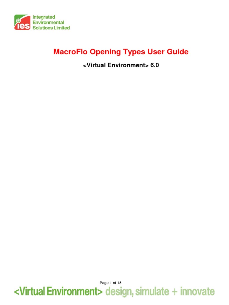 Macro Flo Opening Types | PDF | Window | Duct (Flow)