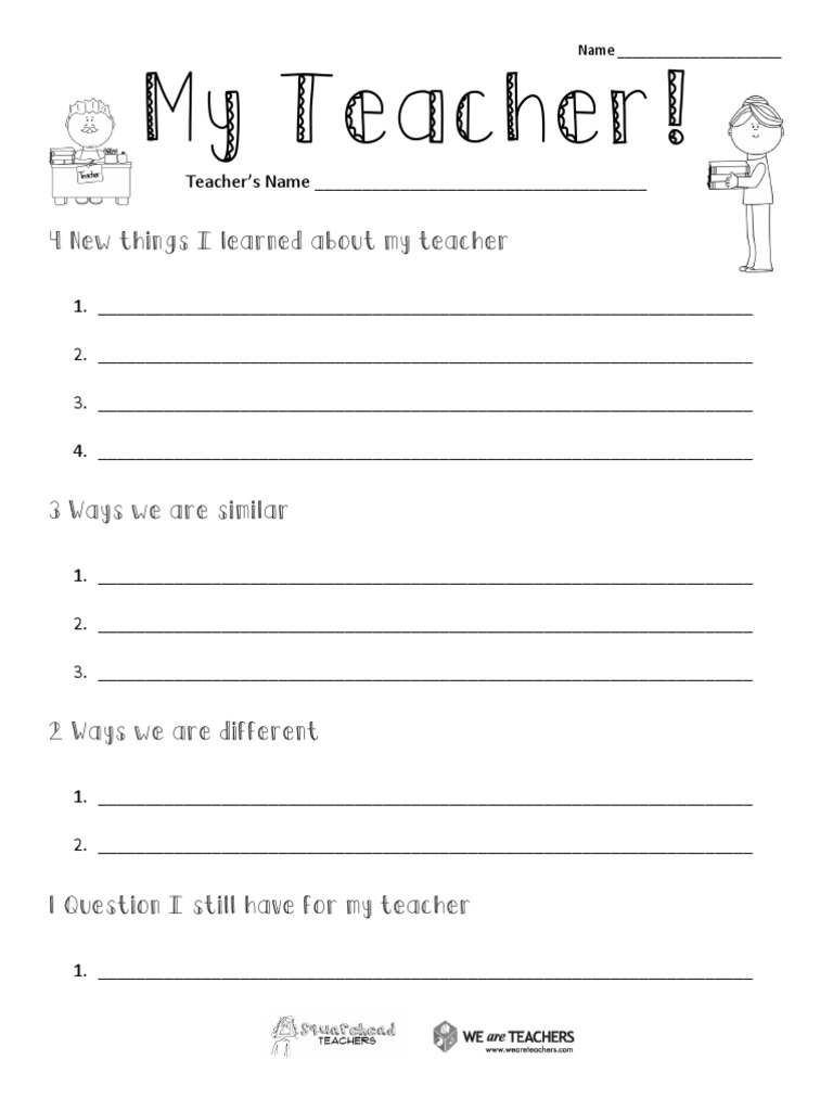 Get To Know Your Teacher | PDF