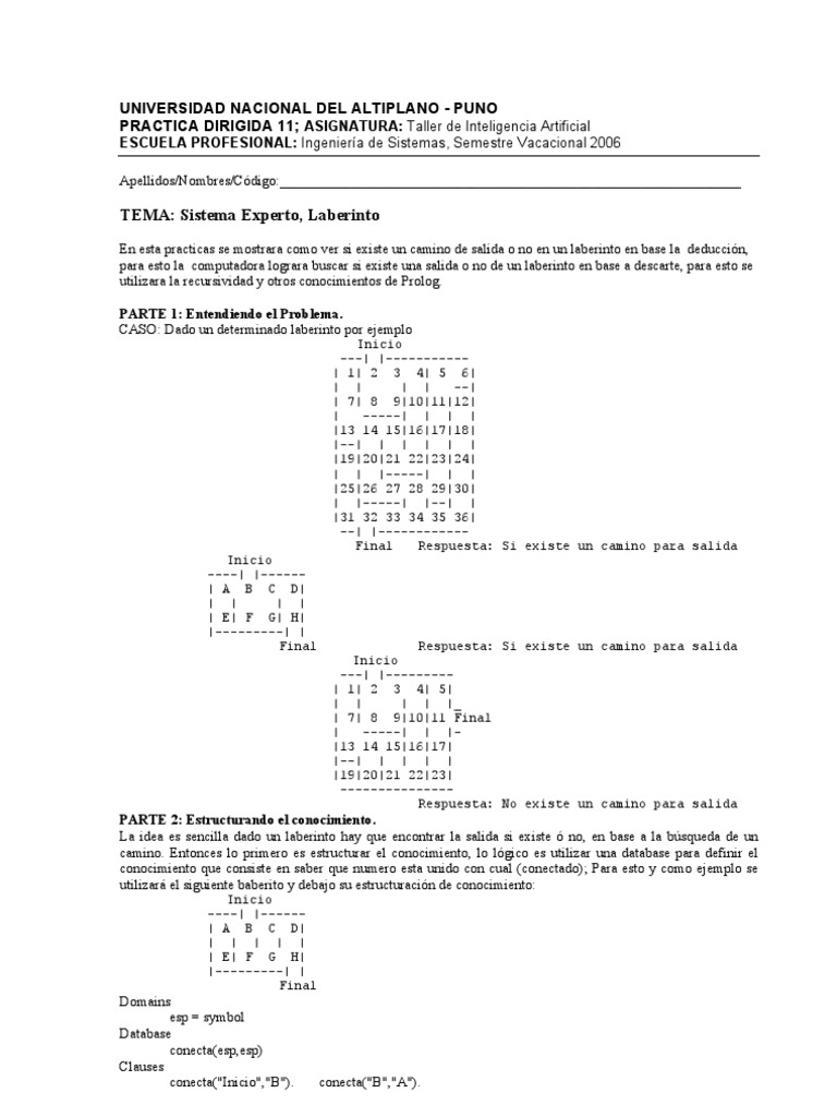 Practica Prolog3 | PDF | Lenguaje de programación | Lógica de primer orden