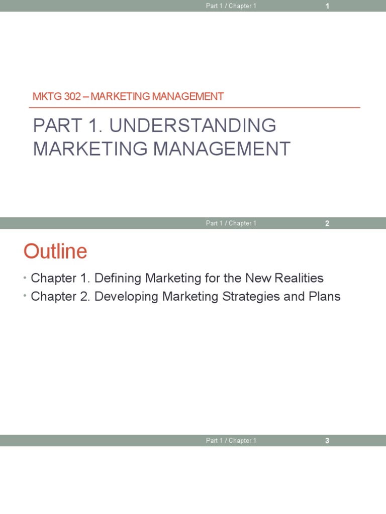 Understanding Marketing Management | PDF | Strategic Management | Marketing