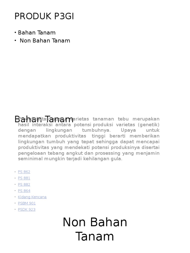 Produk P3gi Pasuruan | PDF