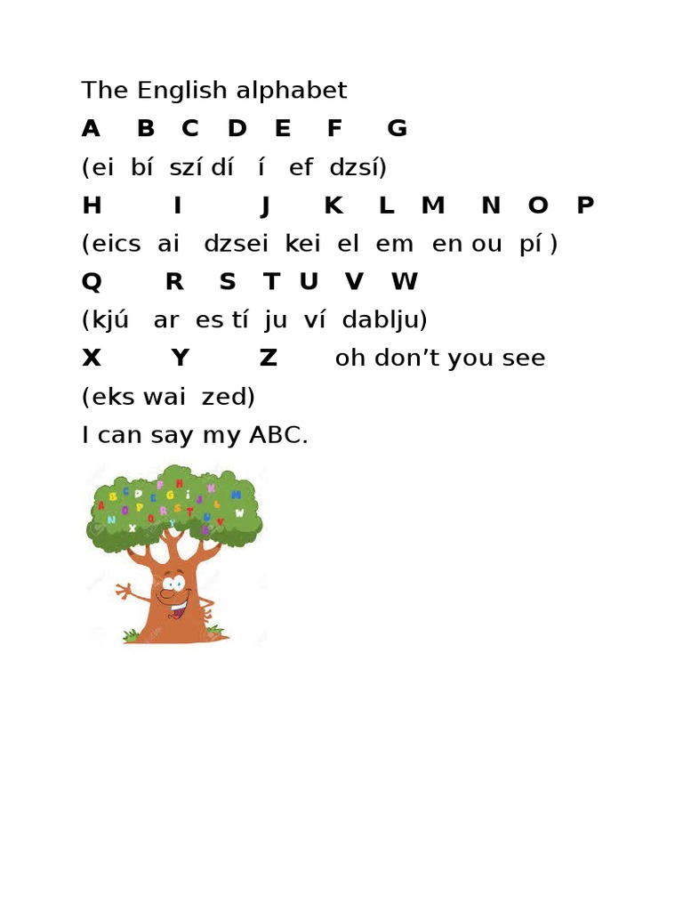 The English Alphabet | PDF