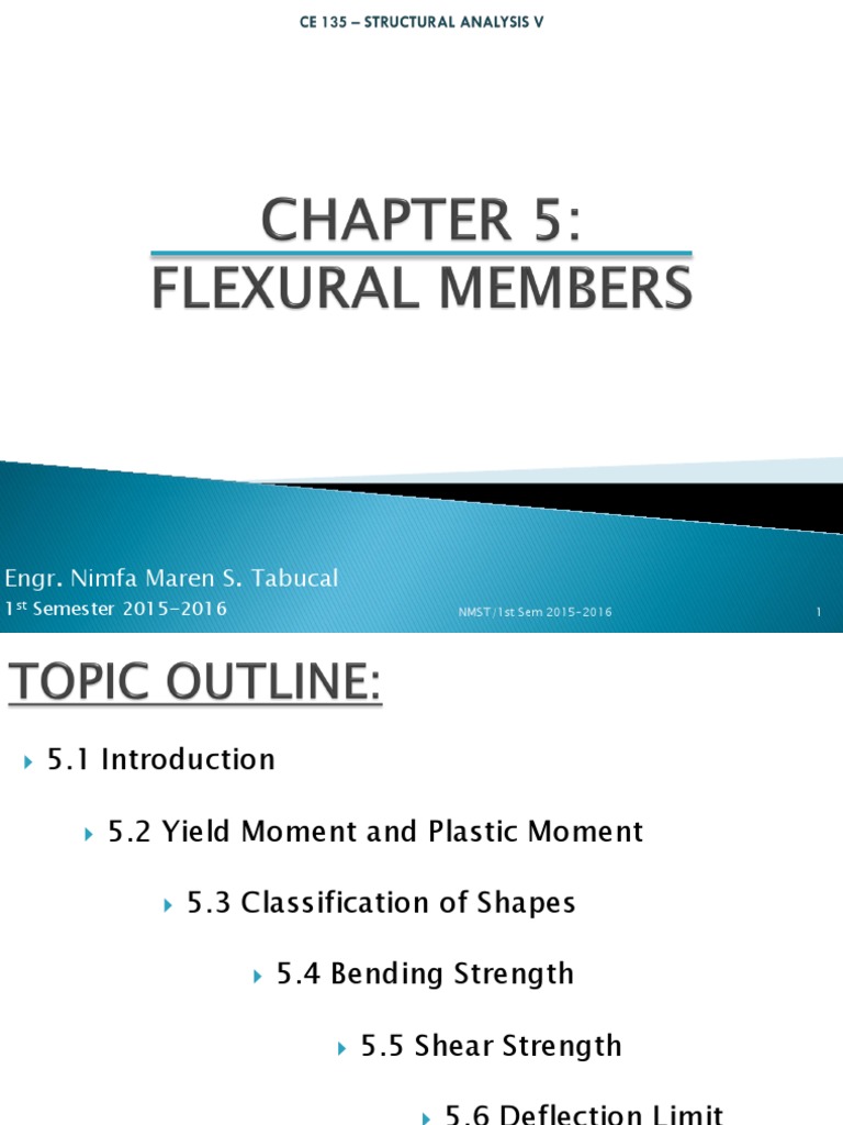 Chapter 5 Flexural Members | PDF | Beam (Structure) | Buckling