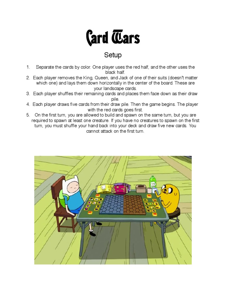 Card Wars | PDF | Playing Cards | Gaming