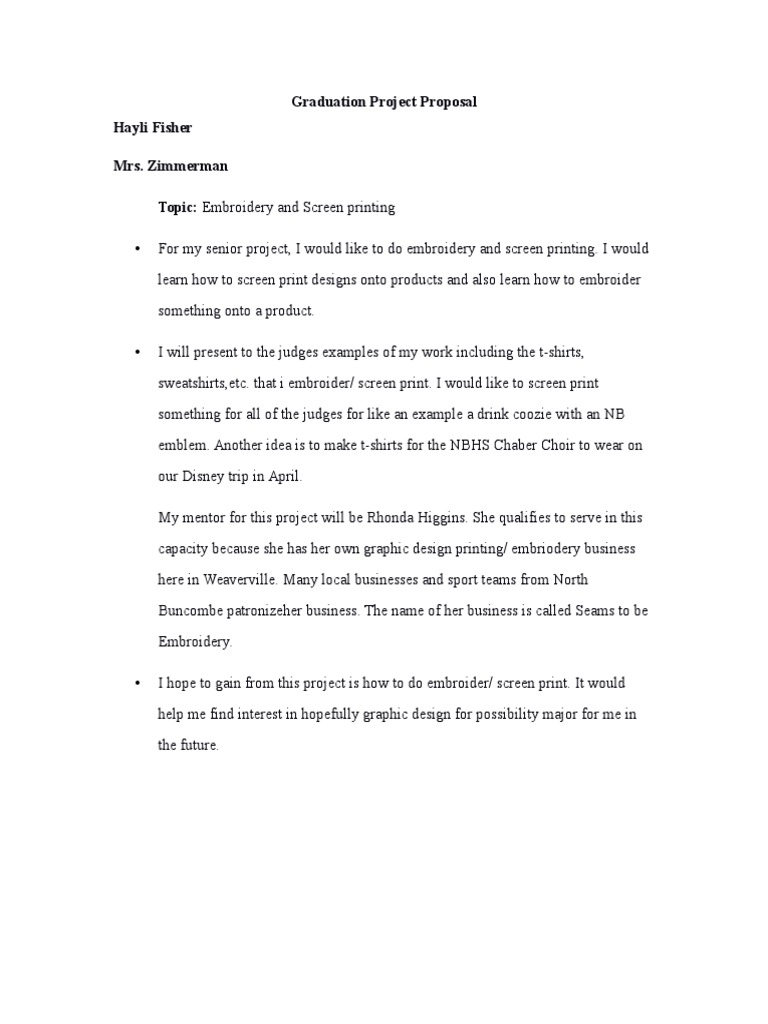Haylis Graduation Project Proposal | PDF