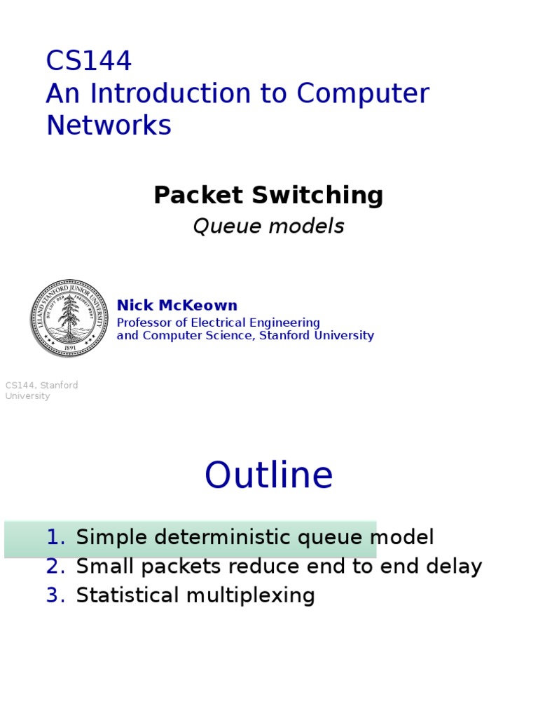 3-5 Simple Queue Model | PDF | Network Packet | Multiplexing
