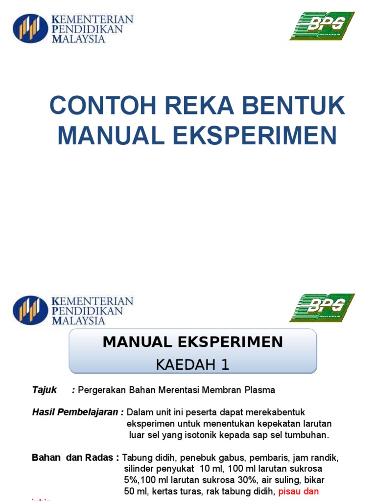 Contoh Reka Bentuk Eksp. | PDF