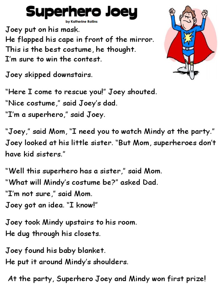Text Superhero Joey | PDF