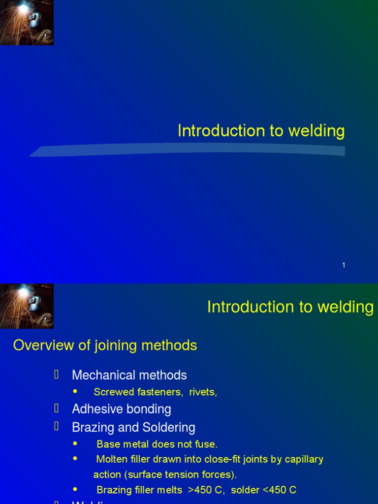 Introduction To Welding Processes | PDF | Welding | Construction