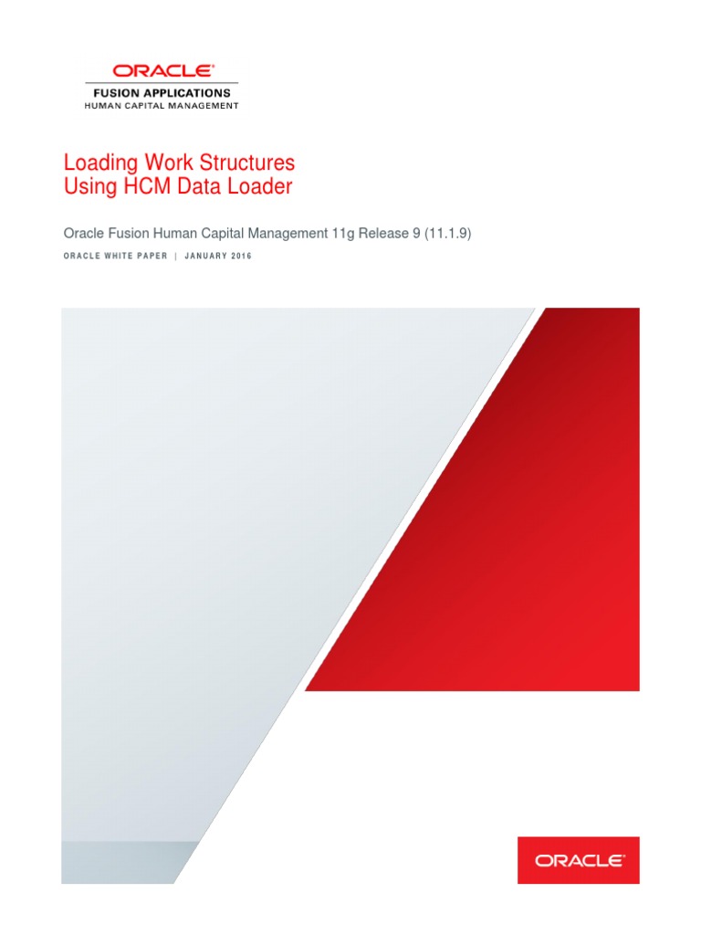Loading Work Structures Using HCM Data Loader | PDF | Translations ...