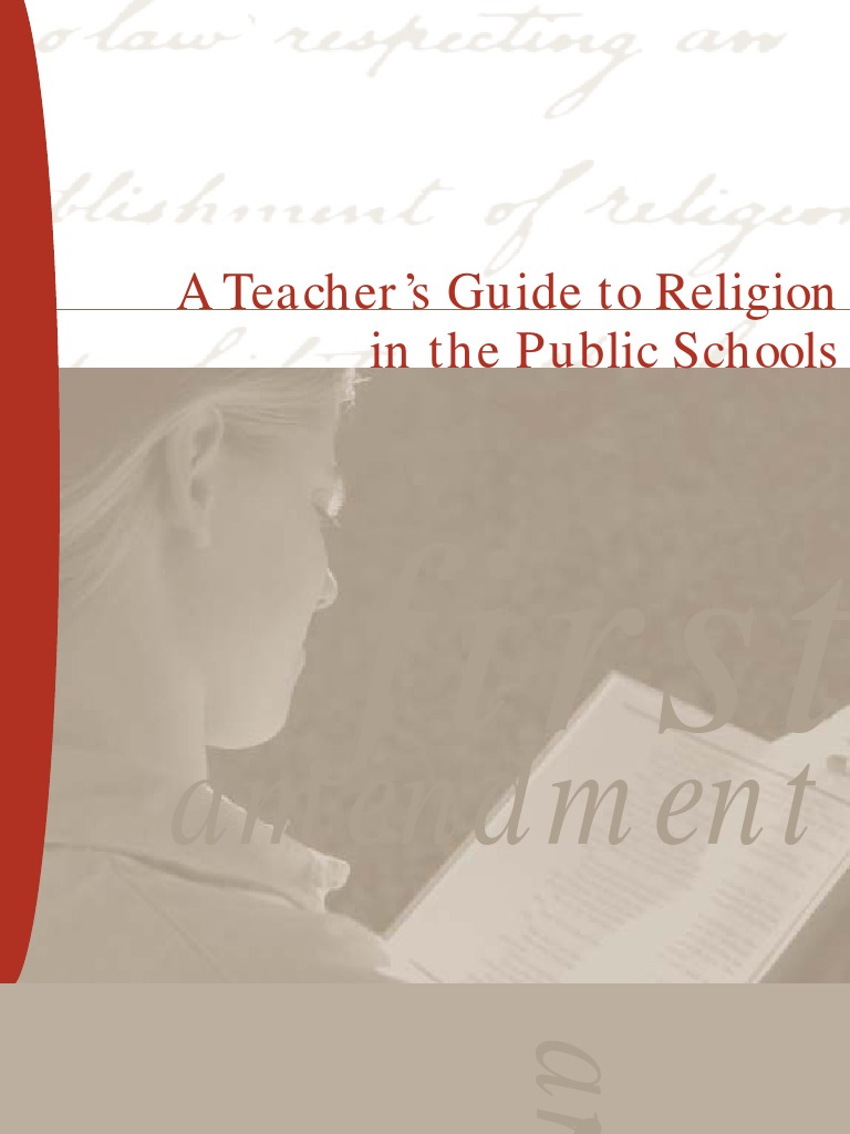 A Teacher's Guide To Religion in The Public Schools: Amendment | PDF ...