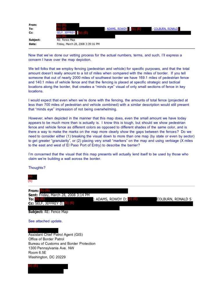 CREW: U.S. Department of Homeland Security: U.S. Customs and Border ...