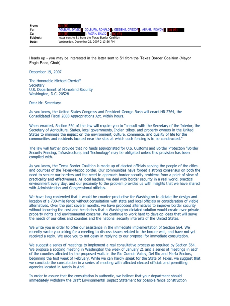 CREW: U.S. Department of Homeland Security: U.S. Customs and Border ...