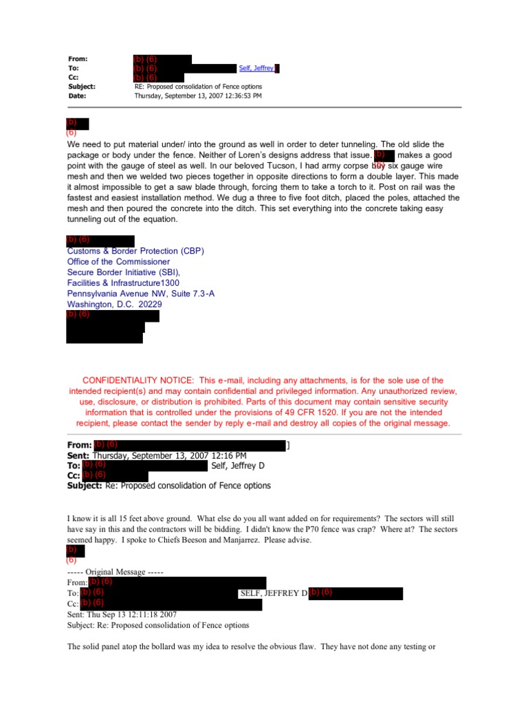 CREW: U.S. Department of Homeland Security: U.S. Customs and Border ...