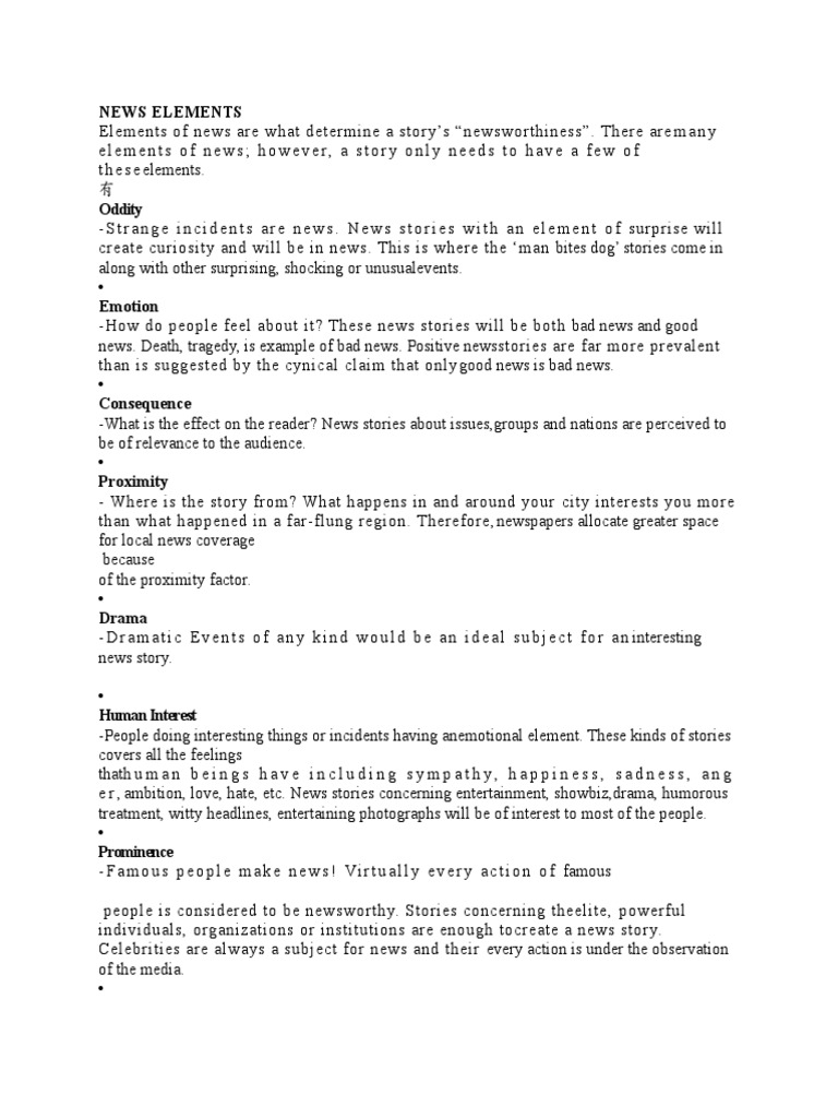 News Elements | PDF | News | Epistemology