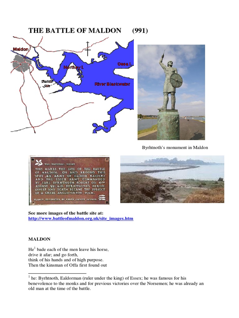 The Battle of Maldon | PDF | Medieval England | Anglo Saxon England