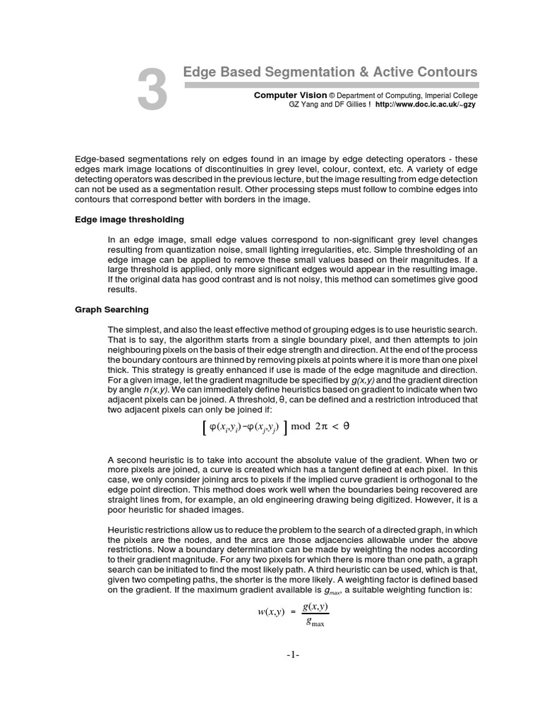 Edge Based Segmentation | PDF | Image Segmentation | Areas Of Computer ...