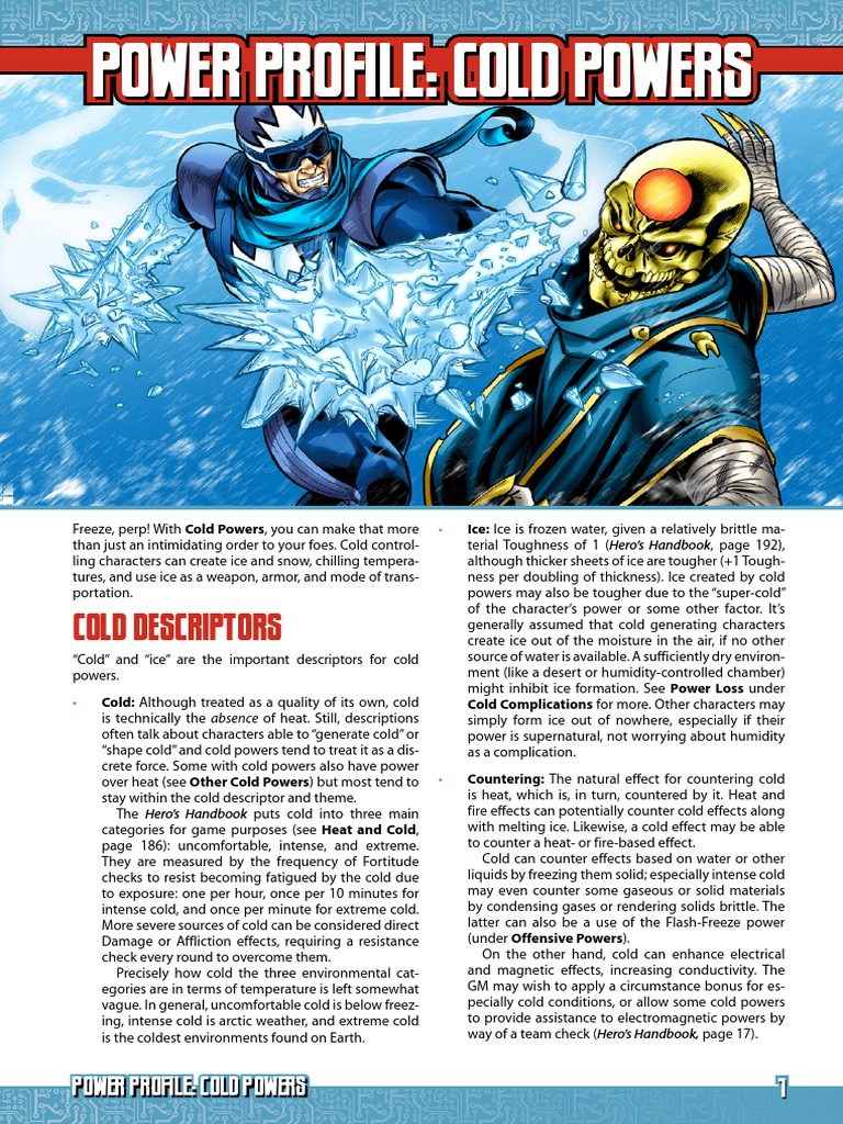 Power Profile - Cold Powers | PDF | Ice | Derivative Work