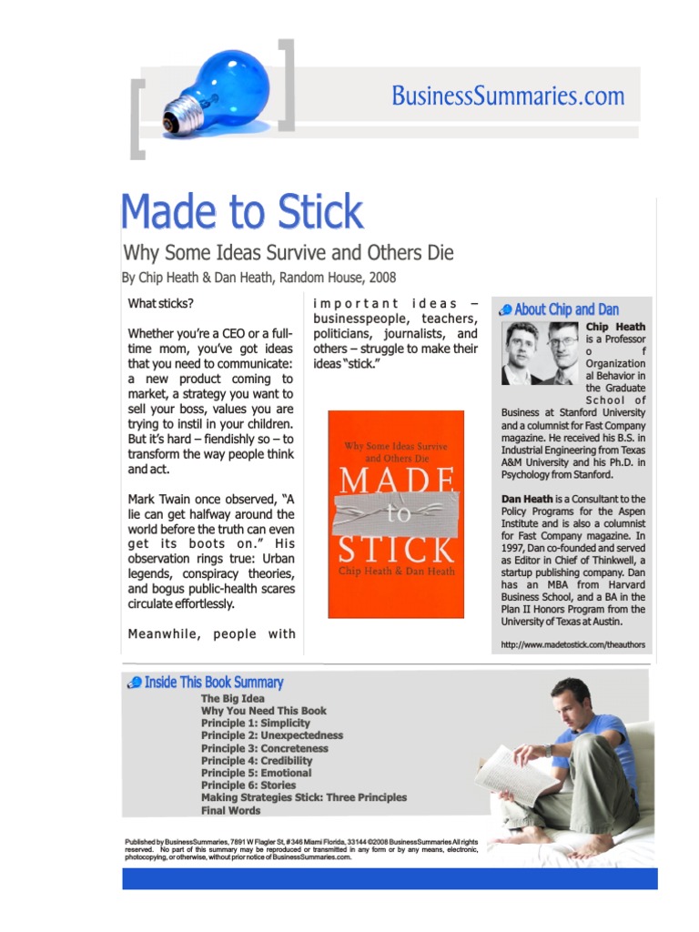 Made To Stick | PDF | Science | Philosophical Science