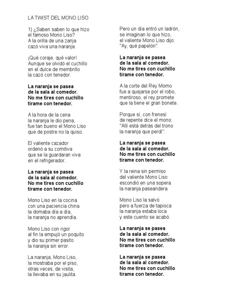 Twist Del Mono Liso | PDF