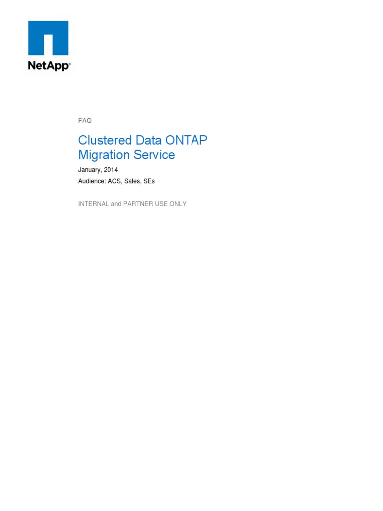 NetApp cDOT Migration | PDF | Computer Data | Computing