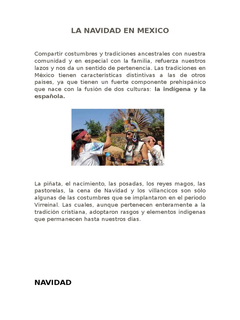 Tradiciones Navideñas en México | PDF | Navidad | Religión y creencia