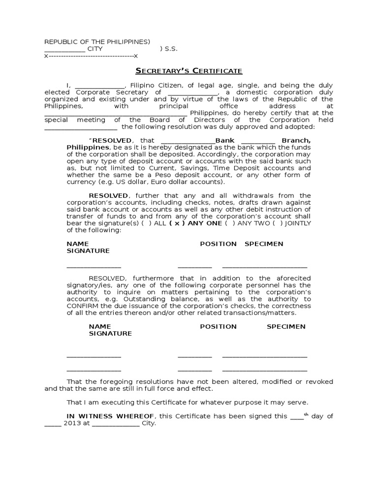 Secretary-Certificate-Opening-Bank-Account.doc