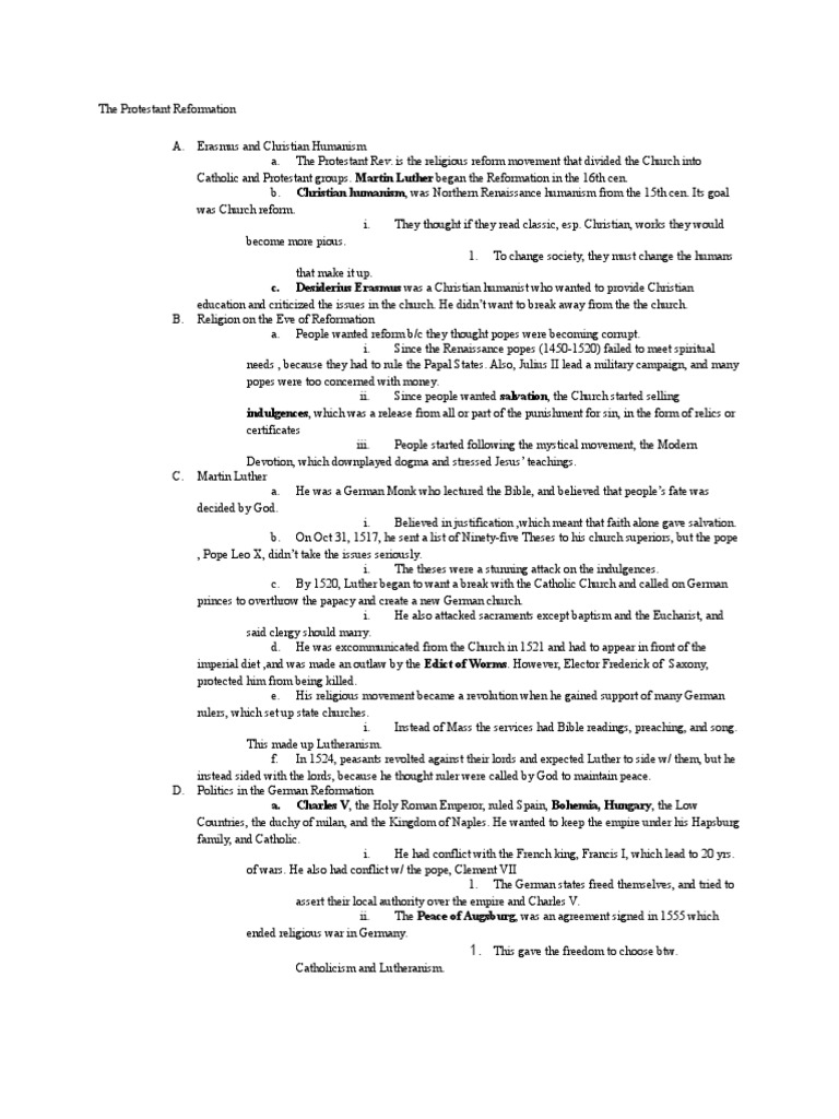 The Protestant Reformation: Key Figures, Events, and Ideas that Shaped ...