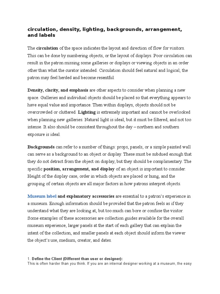 Circulation | PDF | Design Thinking | Museum