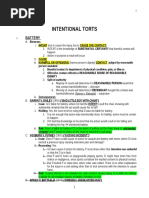 Tort Cheat Sheet For Mid-Term | PDF | Trespass | Social Institutions