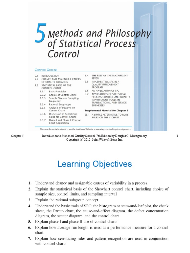 ch05 Slides Quality Control | PDF | Evaluation Methods | Statistics