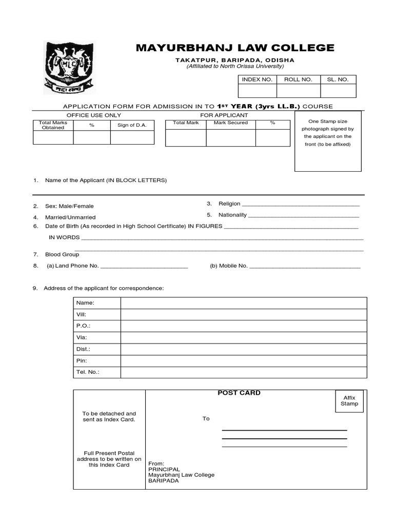 LLB Form | PDF | Legal Education | Virtue