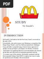 CASE STUDY of Mcdonald | PDF | Mc Donald's | Fast Food Restaurants