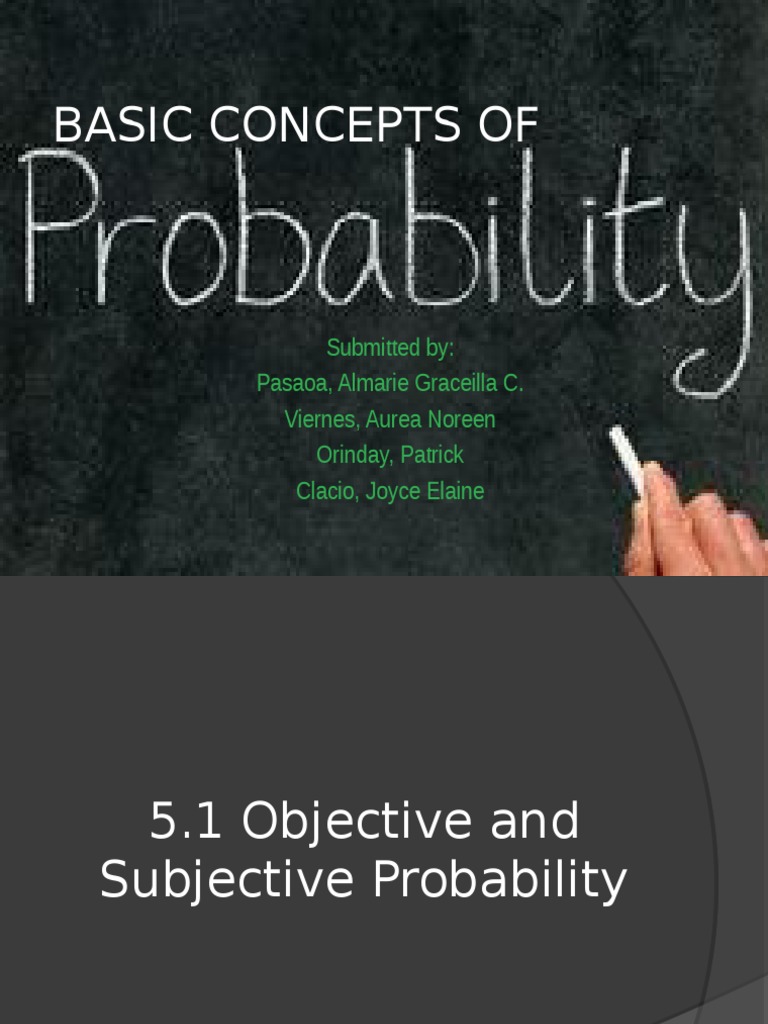 Basic Concepts of Probability | PDF | Correlation And Dependence ...