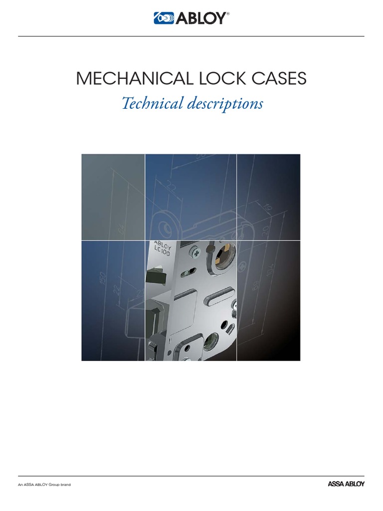 Abloy Mechanical Lock Cases Technical Descriptions | PDF | Lock ...