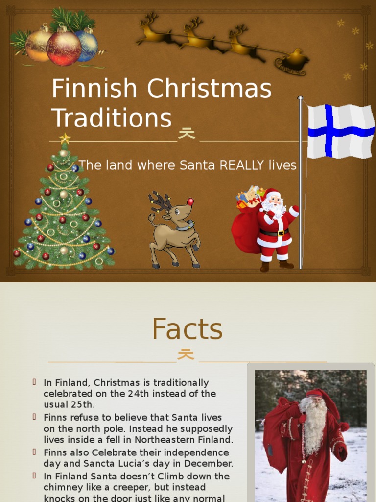 Finnish Christmas Traditions | Download Free PDF | Santa Claus | Christmas