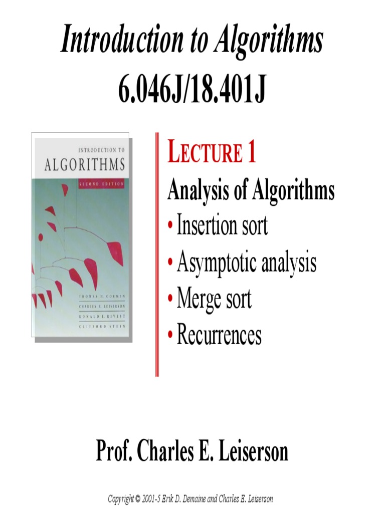Introduction To Algorithms | PDF | Applied Mathematics | Theoretical ...