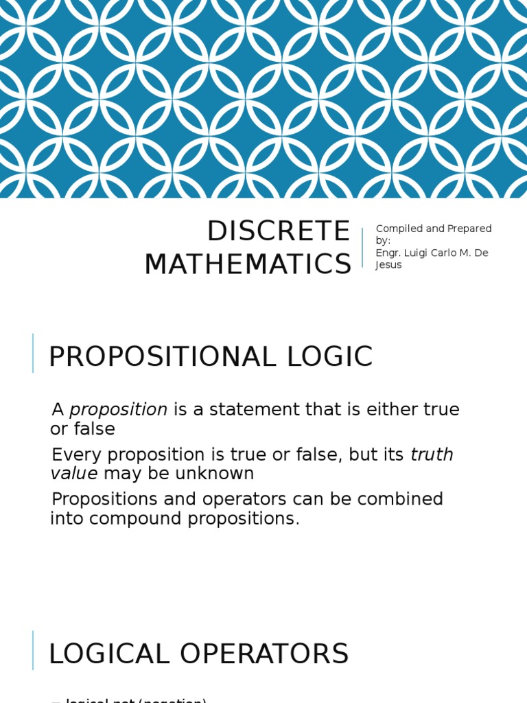 Discrete Mathematics | PDF | Logical Expressions | Teaching Mathematics
