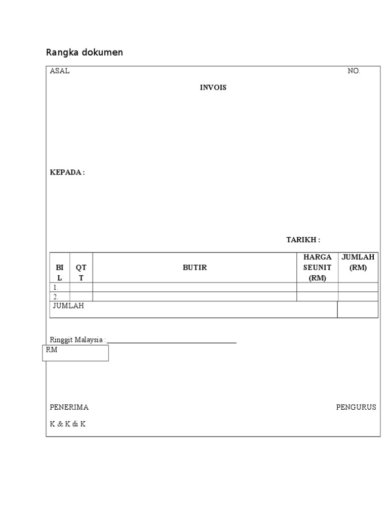 Akaun:Rangka Dokumen | PDF
