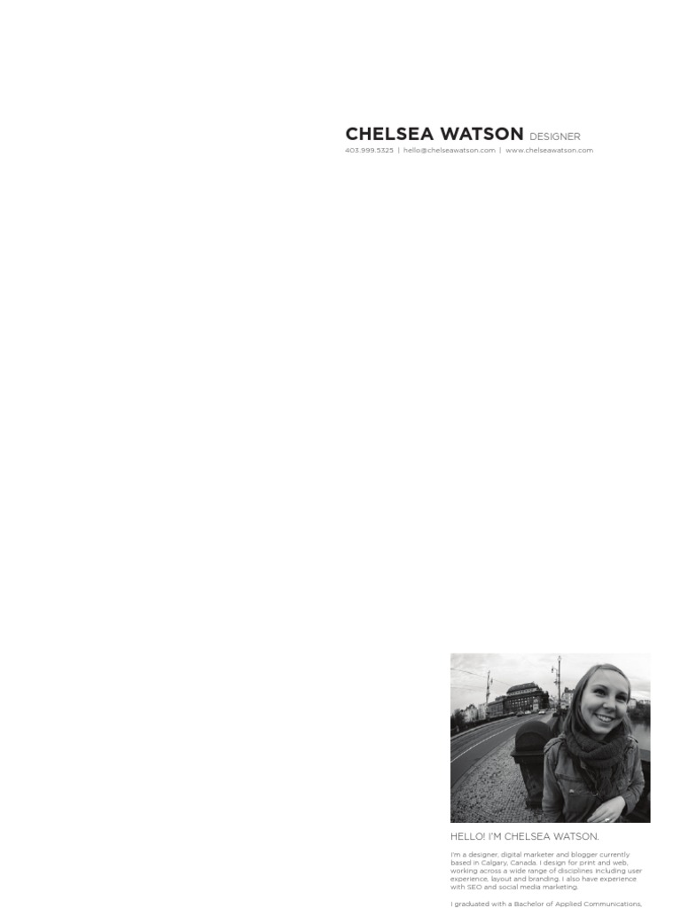 Chelsea Watson Graphic Design Portfolio PDF | PDF | Social Media ...