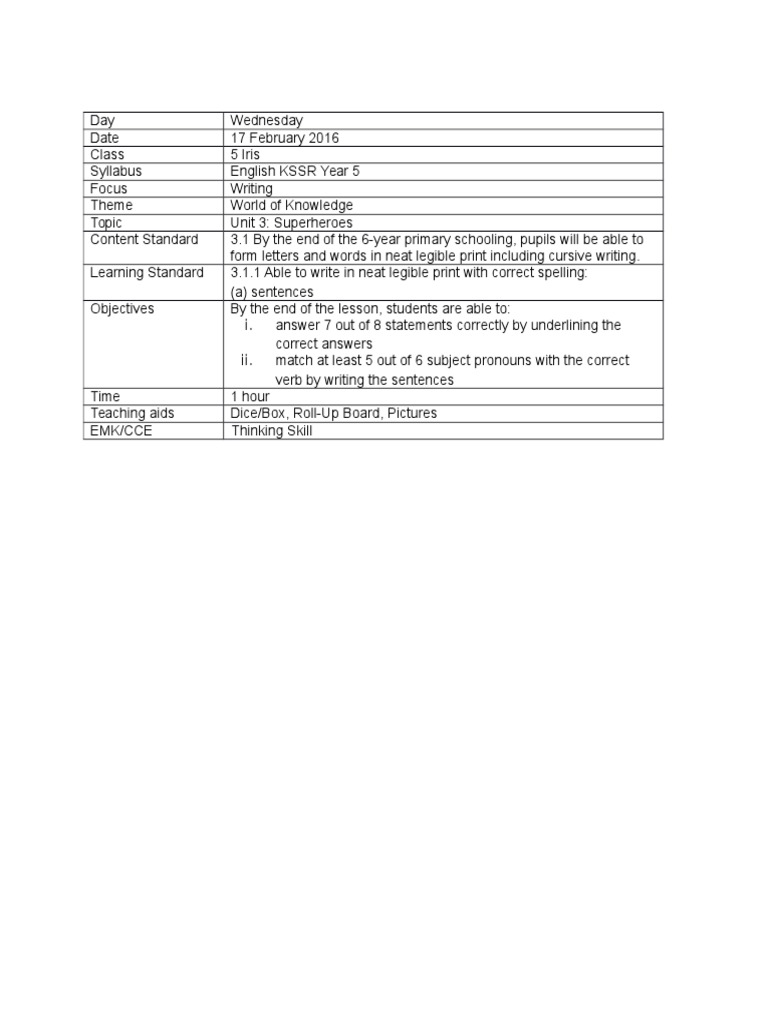 Unit 3 Superheroes Writing | PDF | English Language | Teachers