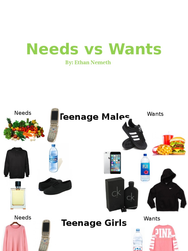 Needs Vs Wants | PDF