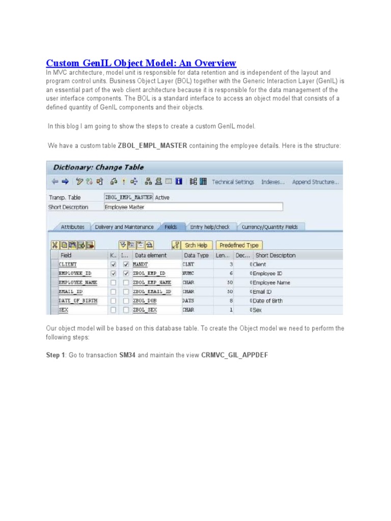 Custom GenIL Object Model | PDF | Object (Computer Science) | Component ...