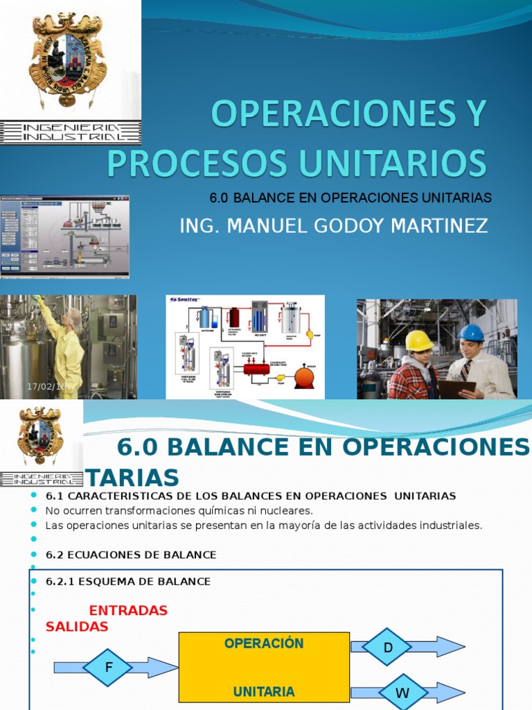 Operaciones y Procesos Unitarios 6 | PDF | Química | Ciencias fisicas