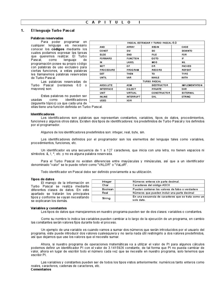 Manual Turbo Pascal 6 | PDF | Programa de computadora | Programación